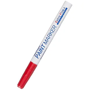 Маркер-краска MunHwa, Extra Fine Paint Marker, красный 1 мм (261424 ...