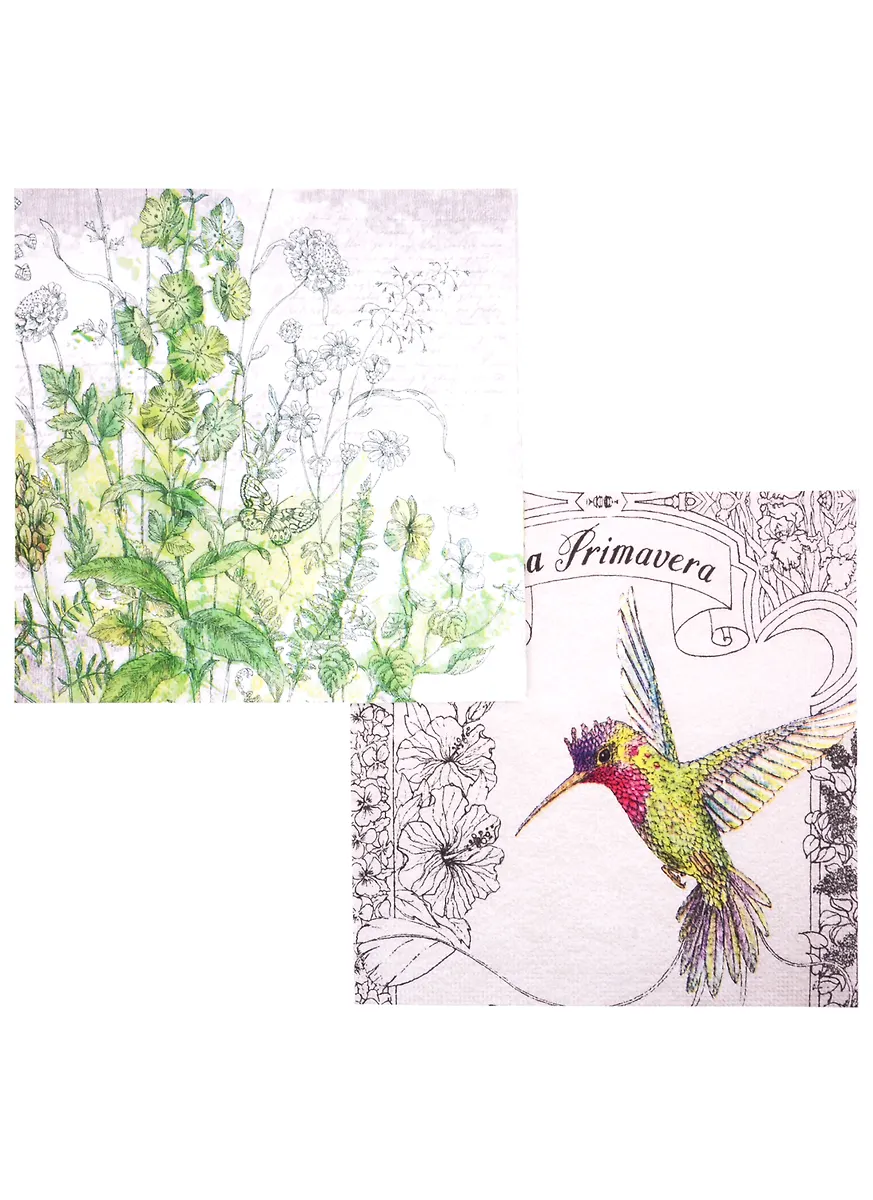 Набор салфеток для декупажа Колибри 2 шт. 1333636/SDL085500 (2816121 ...