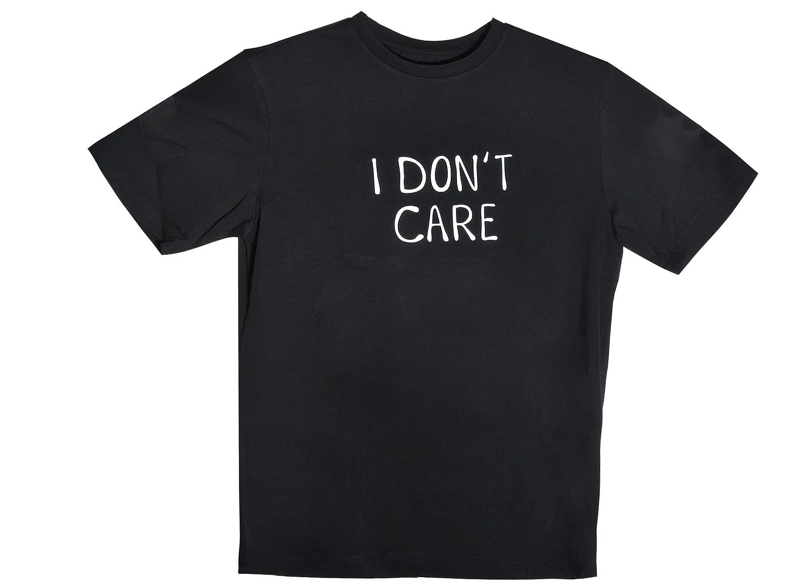 Футболка I don’t care (черная) (текстиль) (one size) (ФЧ2021-009 ...
