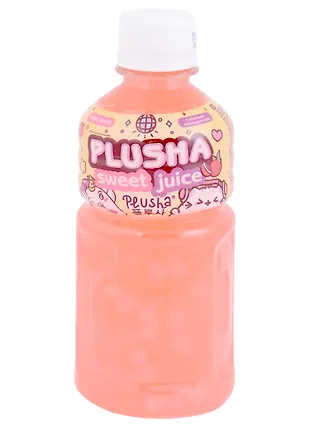 Напиток с кусочками желе со вкусом личи Plusha, 320мл «Читай-город»