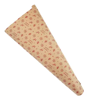 Бумага упаковочная 70*100см "New year mood" крафт, НГ, инд.уп. 📖 купить ...