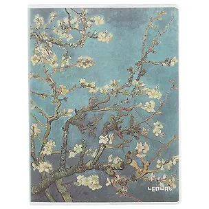 Тетрадь в клетку Lenwa, "Цветущие ветки миндаля", А5, 80 листов 📖 ...