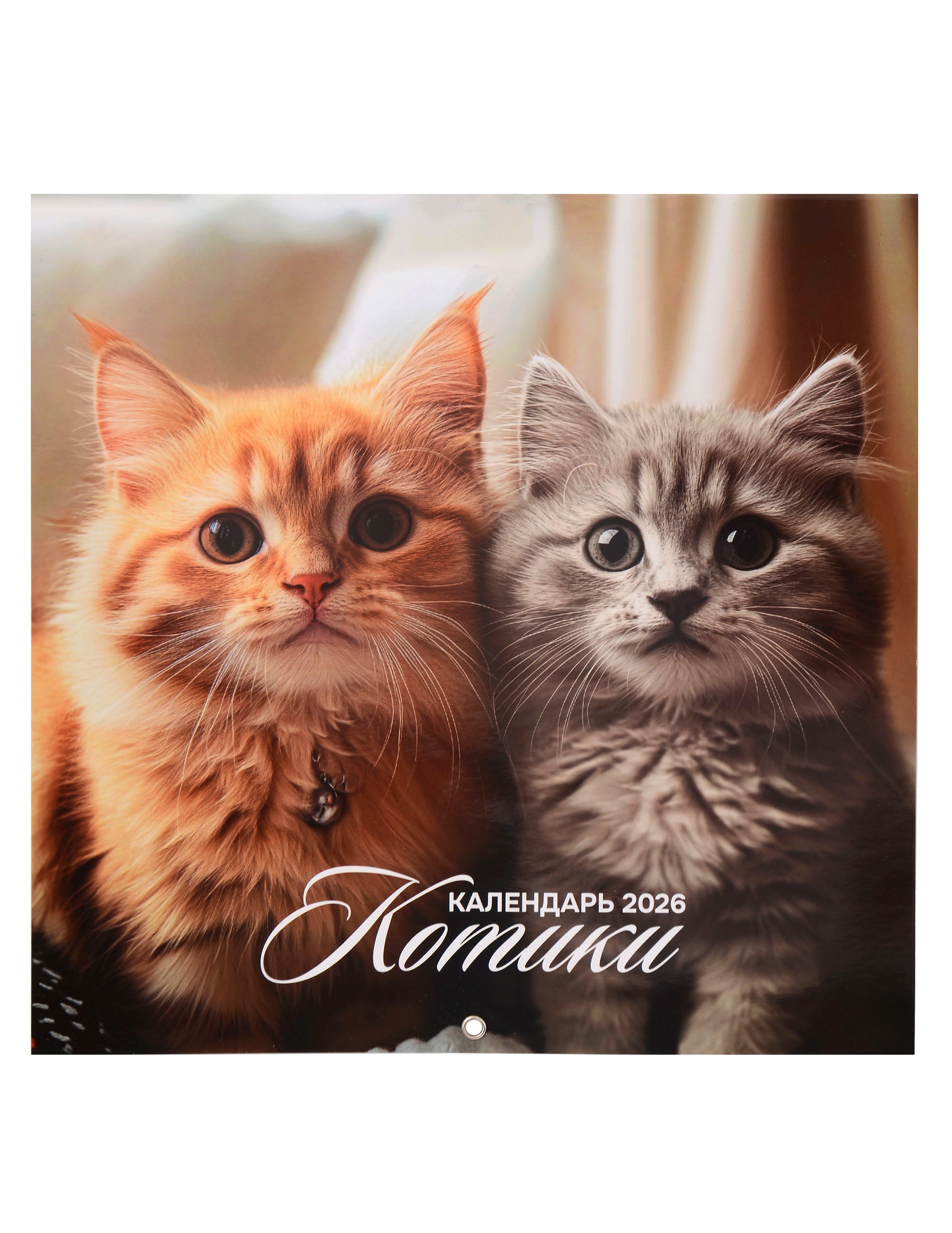 Календарь 2026г 290*290 "Котики" настенный, на скрепке ️ купить по ...