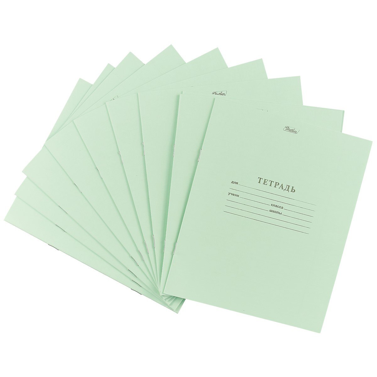 Тетради в косую линейку Hatber, 12 листов, зеленые, 10 штук ️ купить по выгодной цене в «Читай ...